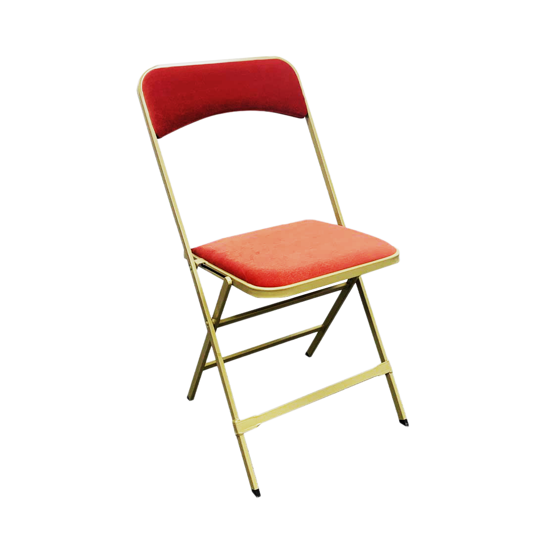 Velvet seat bridge chair